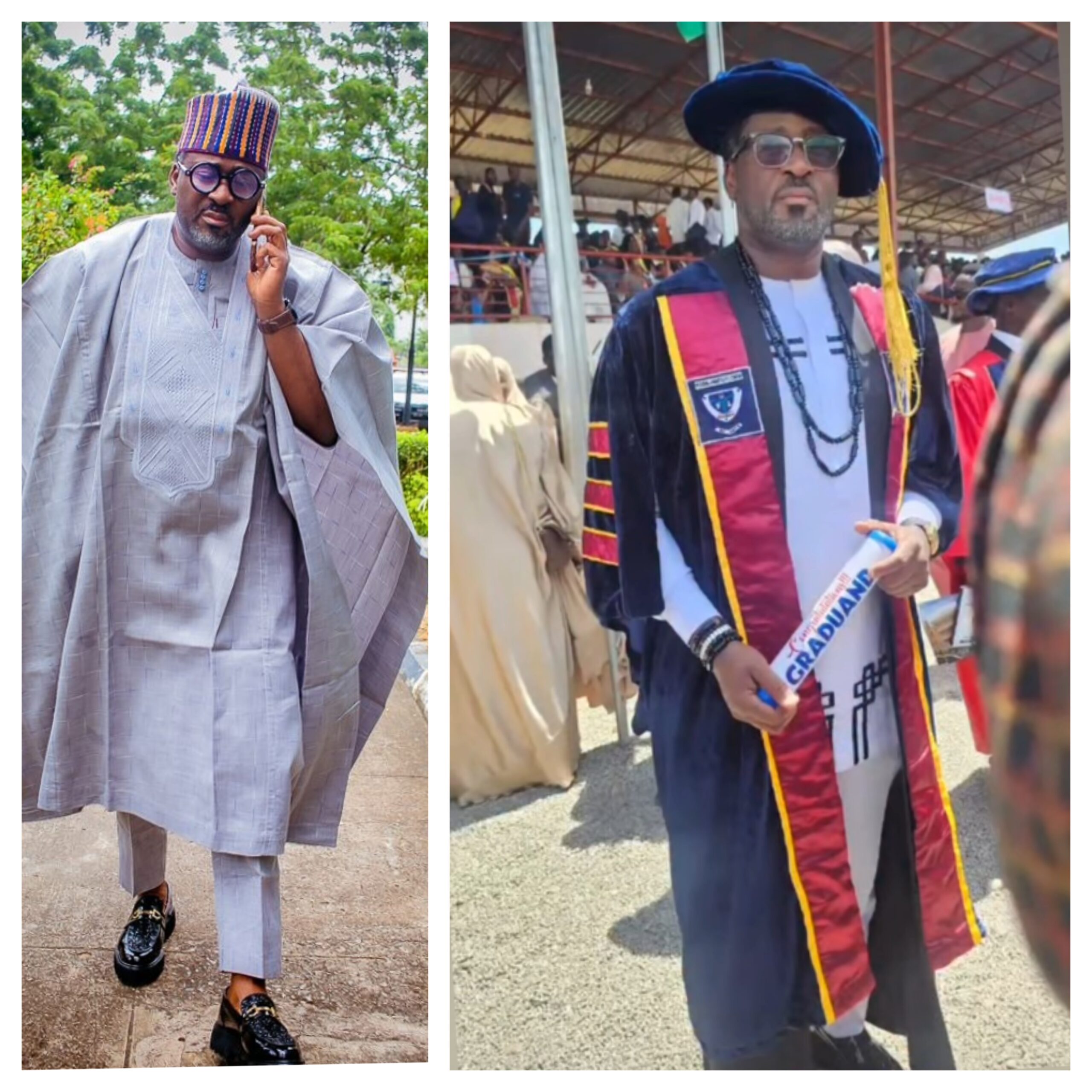 Desmond Elliott Celebrates As He Bags PhD Degree From Federal ...